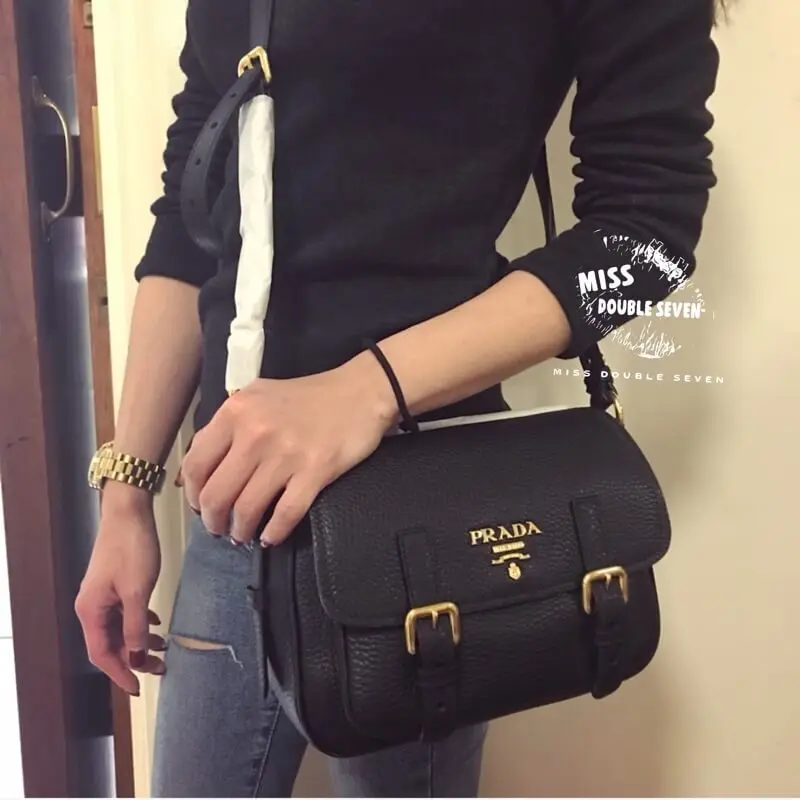 PRADA 斜背包超美新品 真皮側背包 | MISSDOUBLESEVEN
