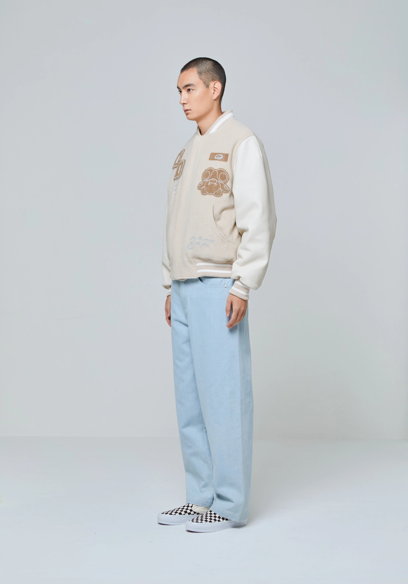 OD VARSITY JACKET CREAM