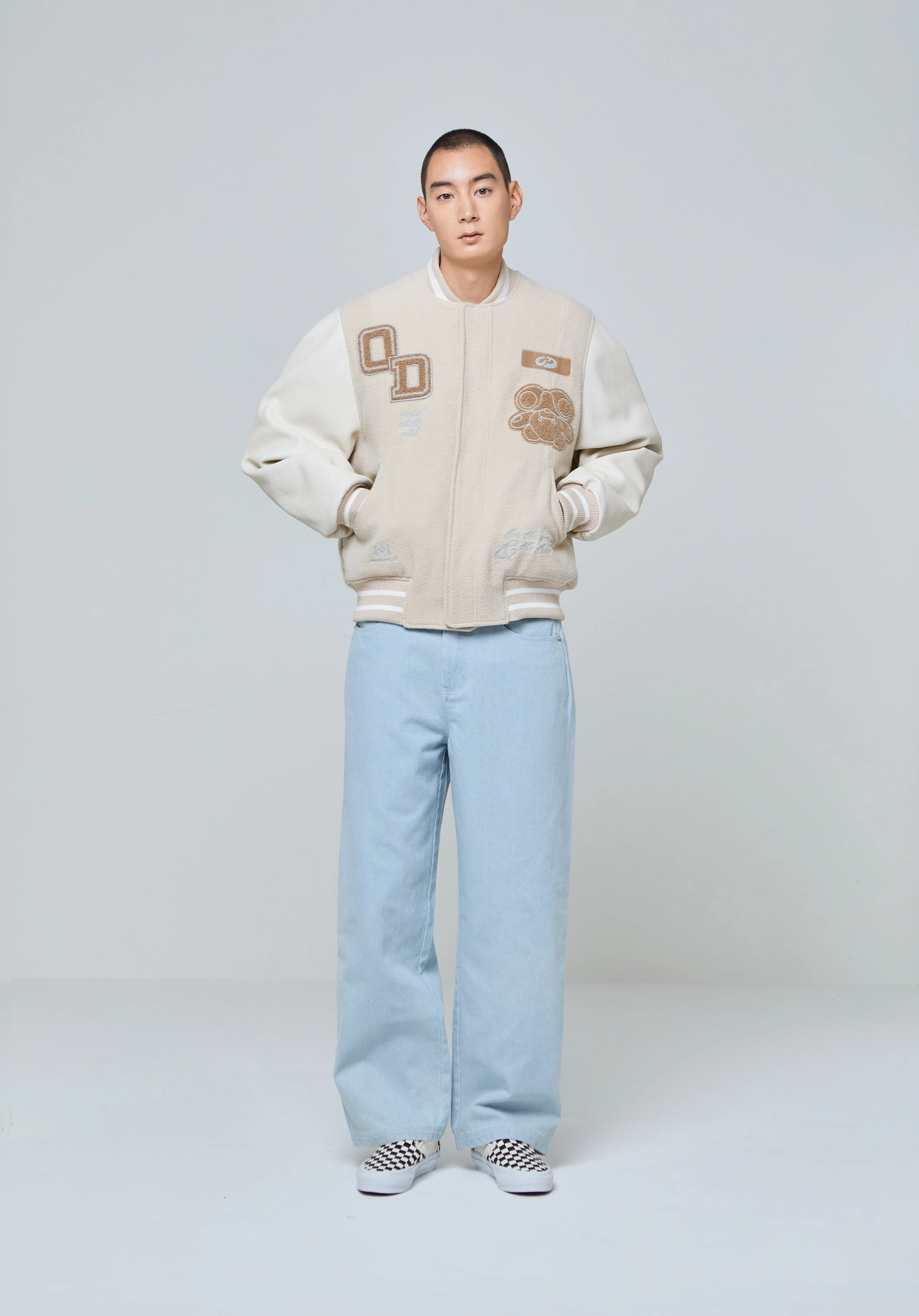 OD VARSITY JACKET CREAM