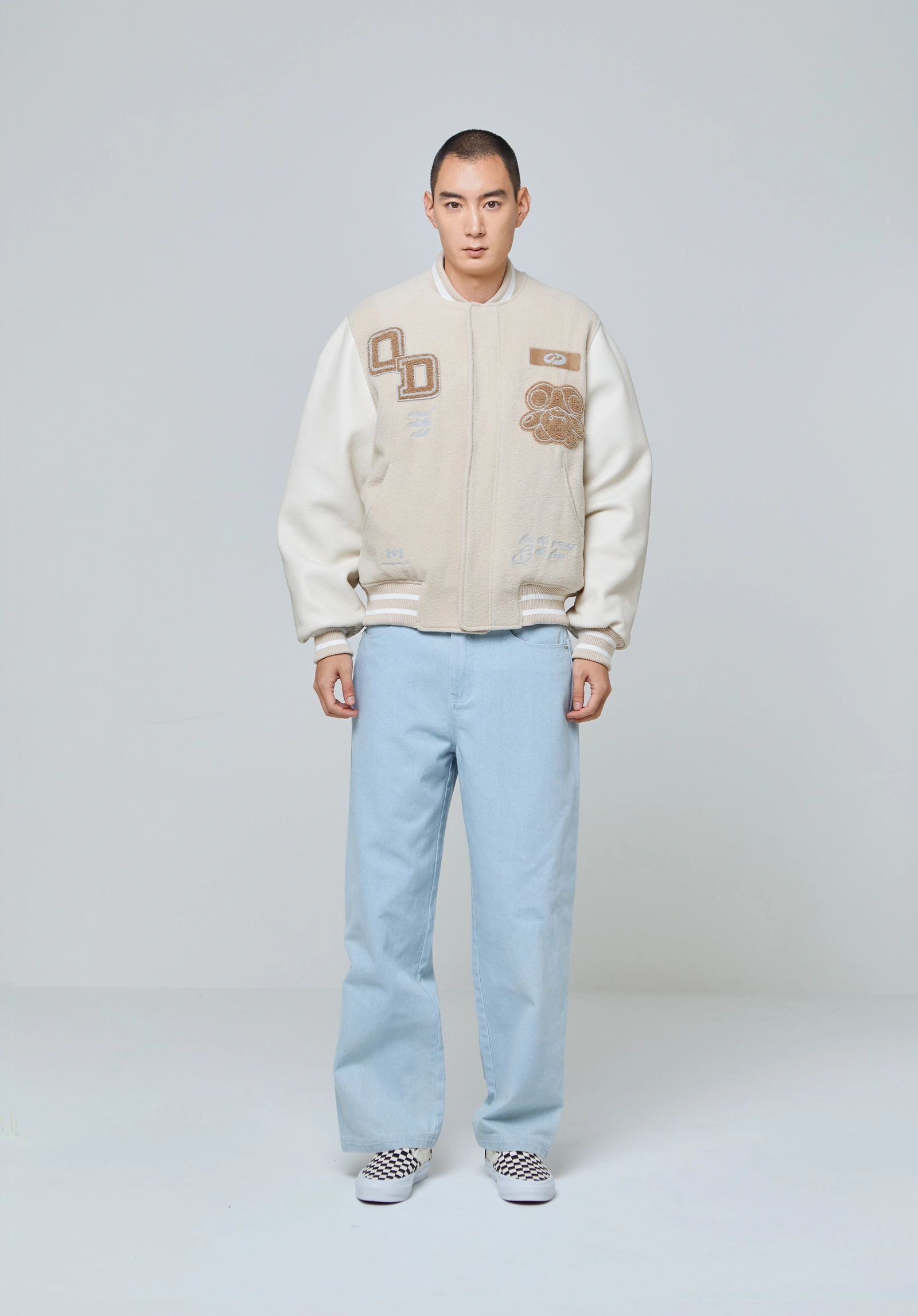 OD VARSITY JACKET CREAM