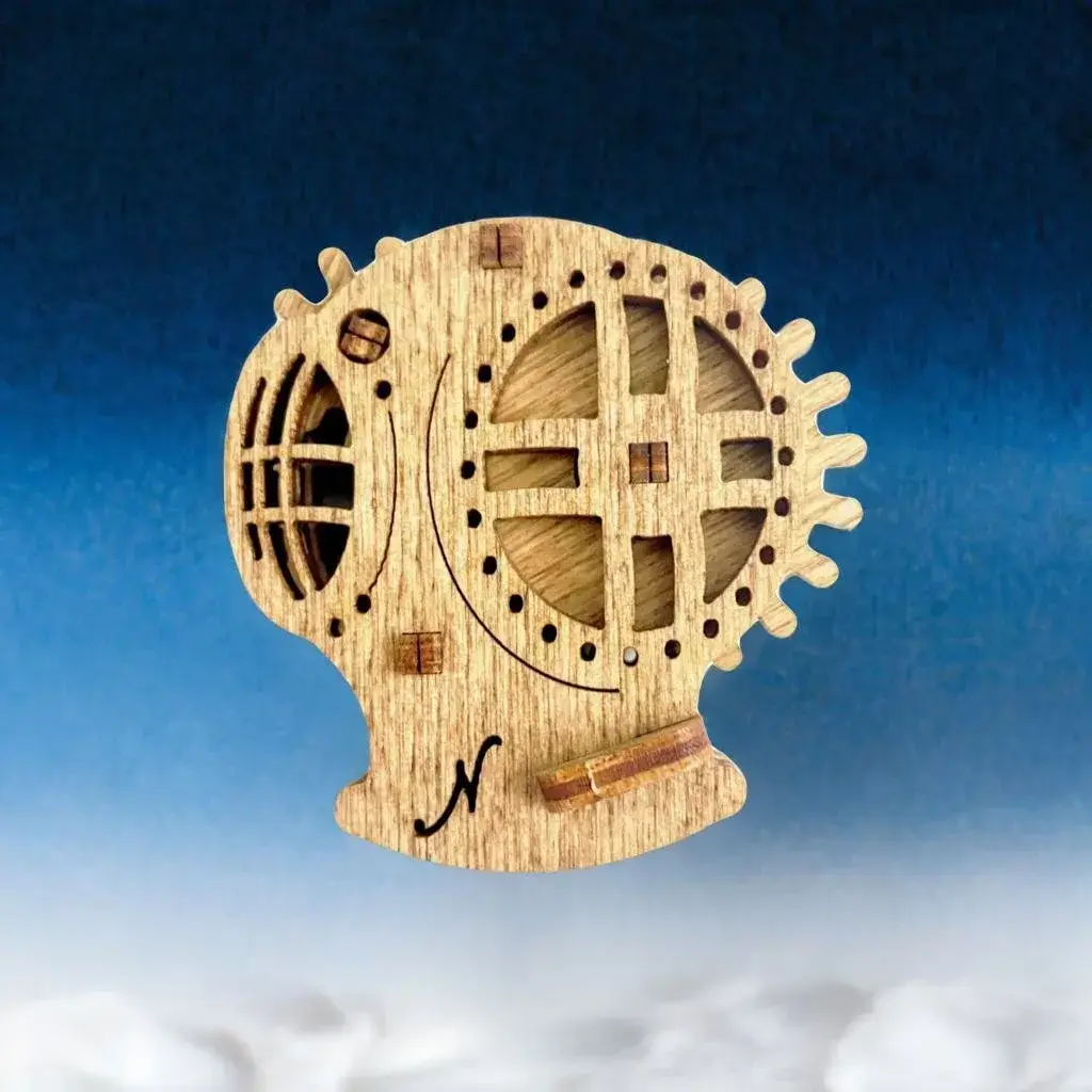 iDventure 益智機關盒 】鸚鵡螺號潛艇頭盔｜密室逃脫桌遊 | Amodas