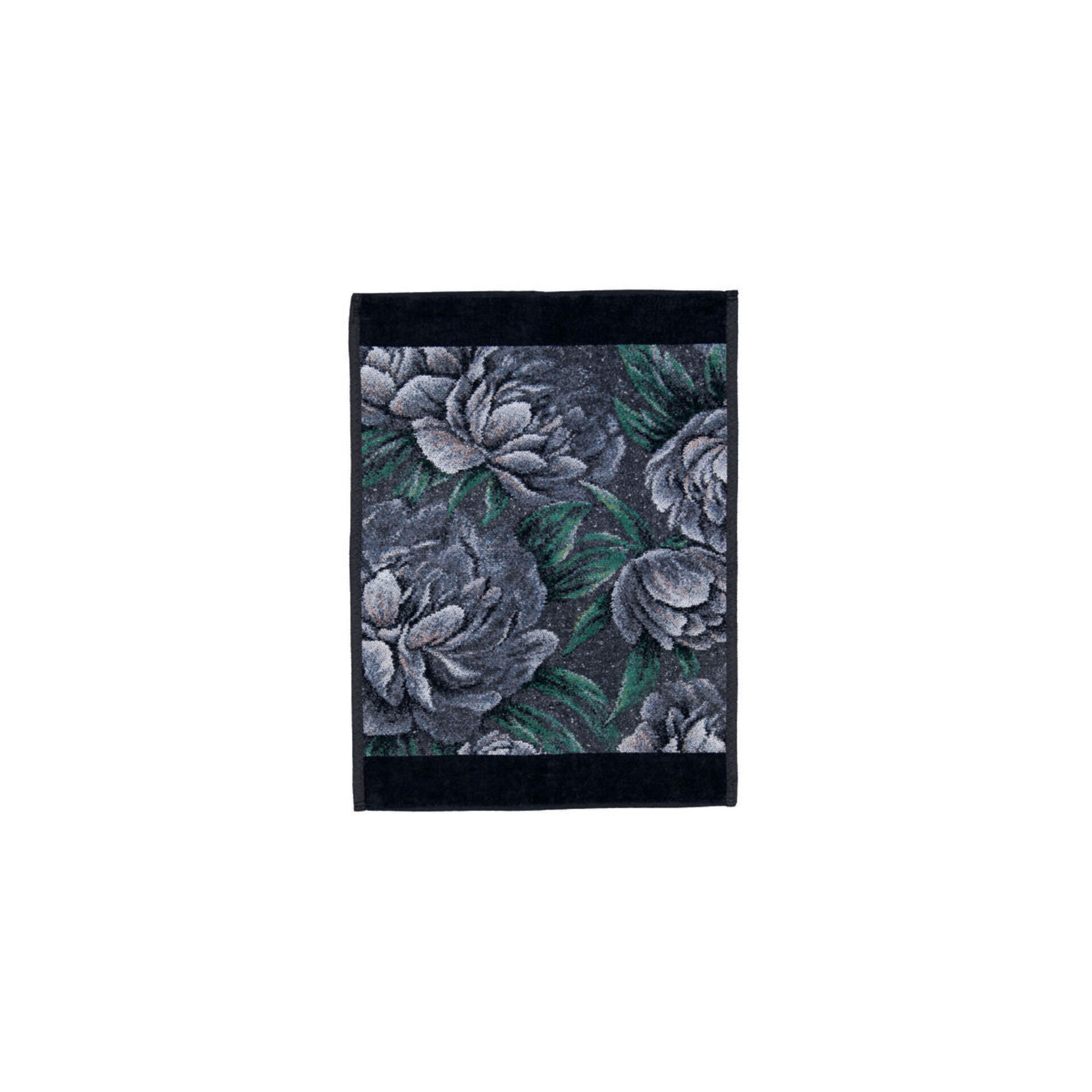 【feiler】黑色牡丹毛巾(37x50) | 【品牌官網】FEILER 來自德國頂級毛巾品牌的問候