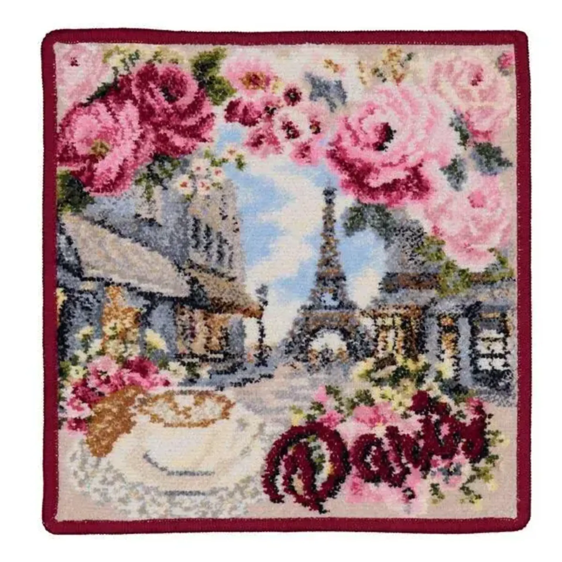 【feiler】漫遊巴黎方巾(25x25)/紅 | 【品牌官網】FEILER 來自德國頂級毛巾品牌的問候